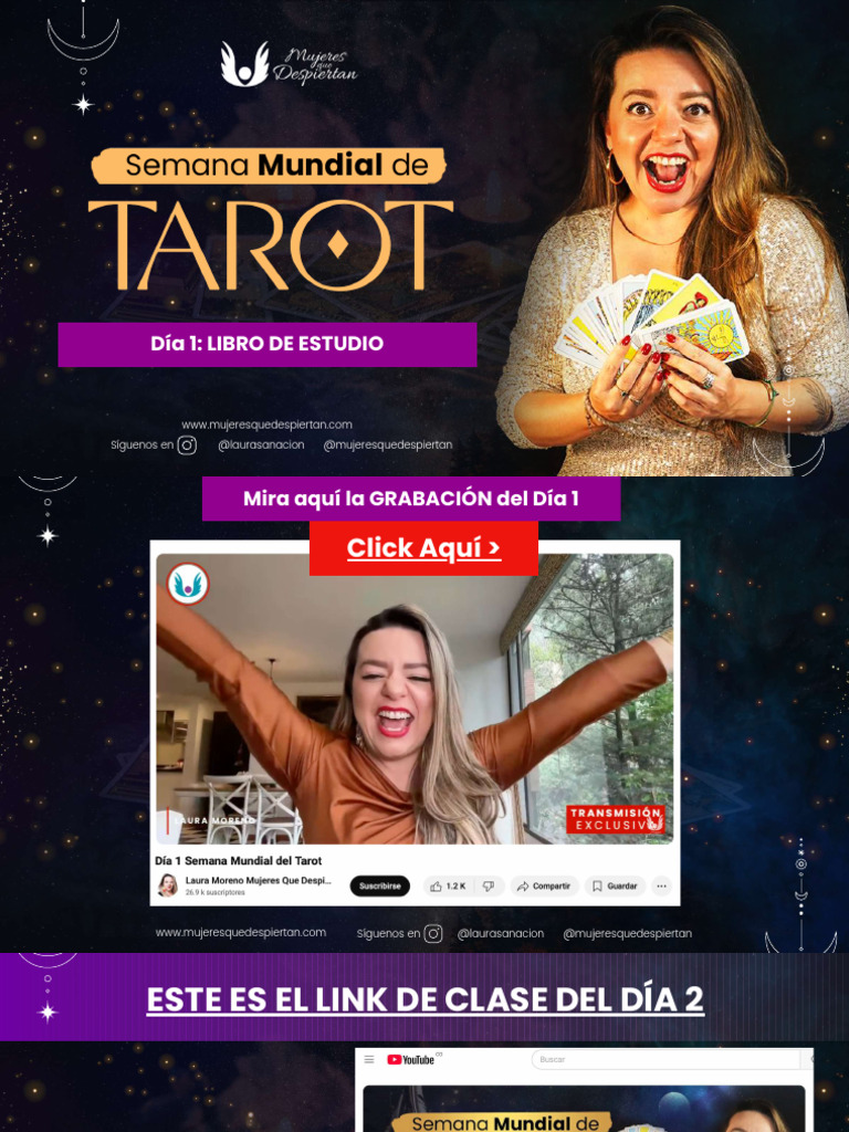 D1 Semana Mundial Tarot 2025 - Compressed | PDF