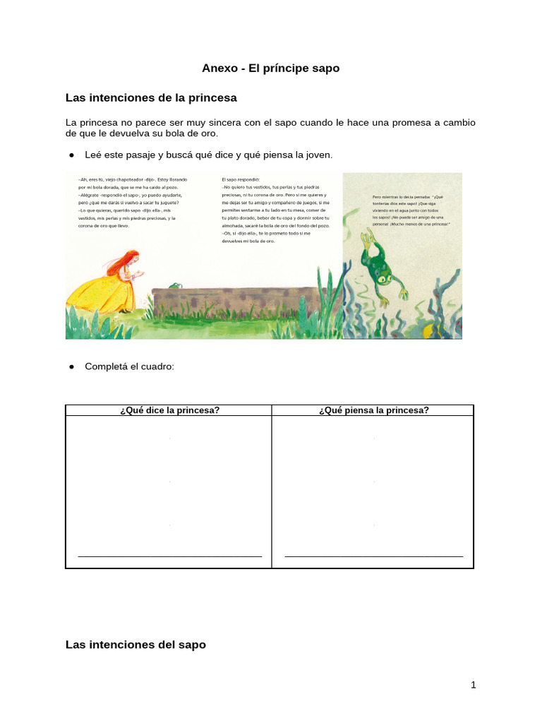 Anexo EL PRINCIPE SAPO | PDF | Blanco como la nieve