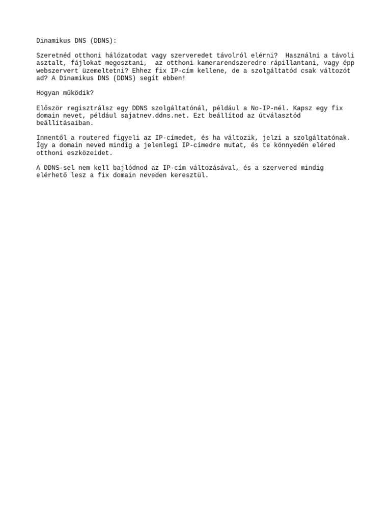 Router Tudja - DDNS | PDF