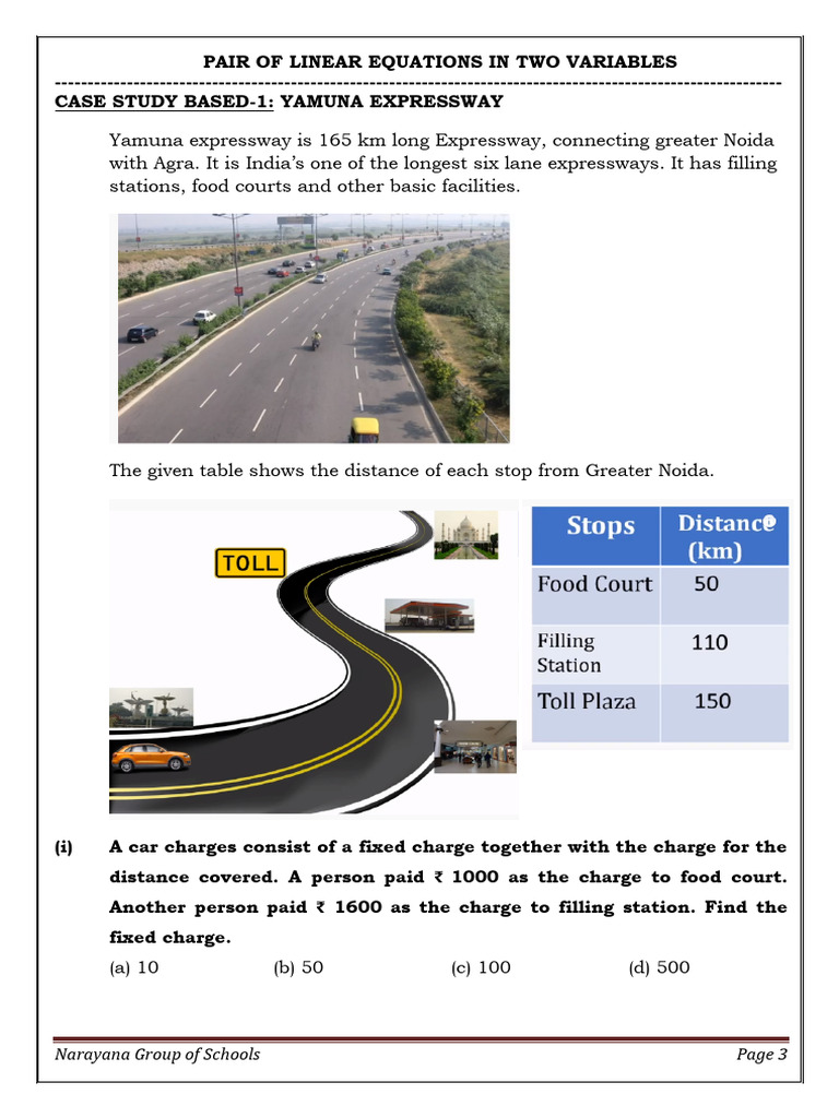 Case Studies on Linear Equations | PDF | Equations | System Of Linear ...