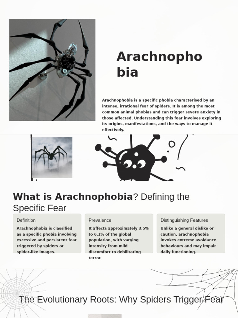Arachnophobia Understanding and Overcoming Fear of Spiders.pptx ...