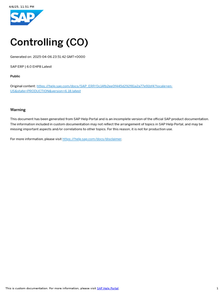 Data Archiving Controlling (CO) | PDF | Computer File | Databases