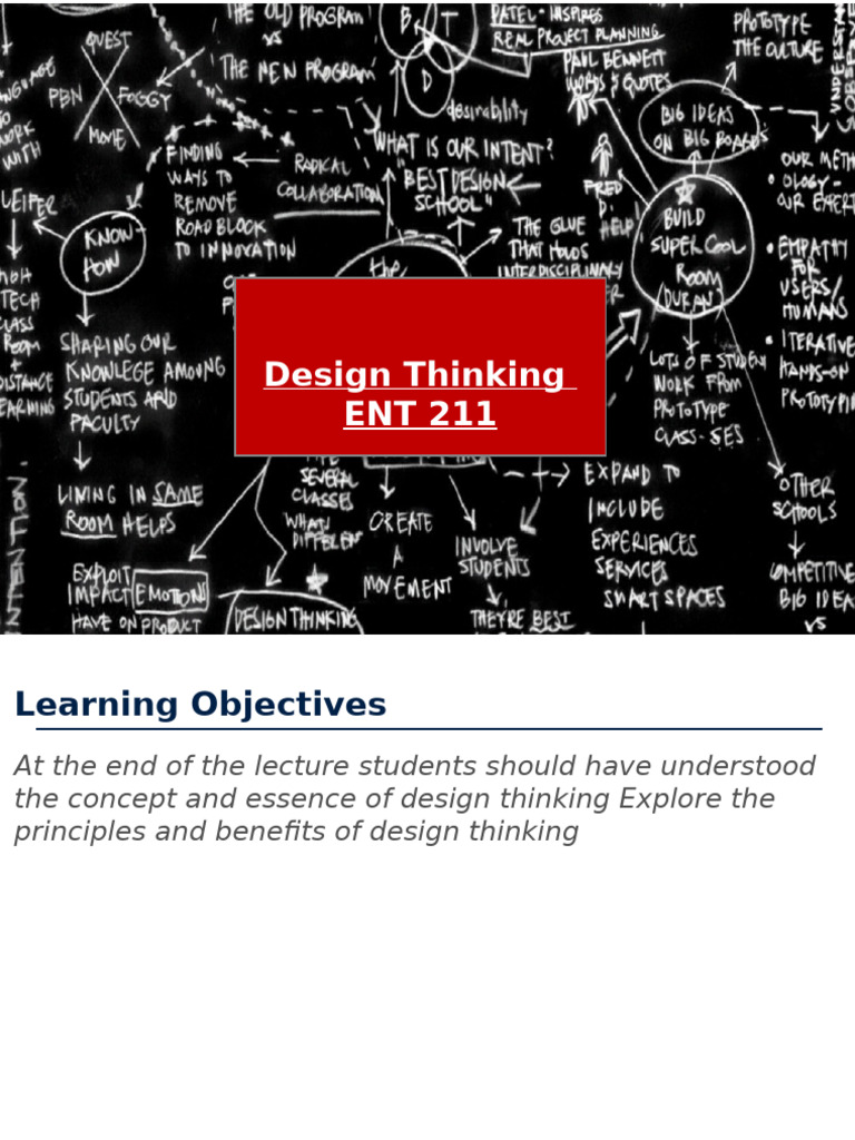 ENT 211 - Design Thinking - 2024 | PDF | Design Thinking | Thought