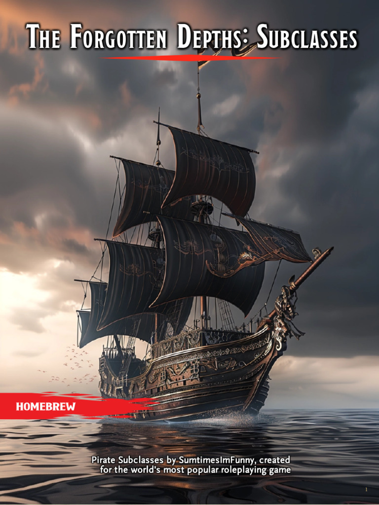 Pirate Subclasses - GM Binder | PDF