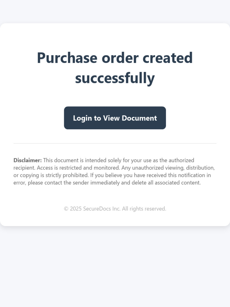 Secure Document Notification | PDF
