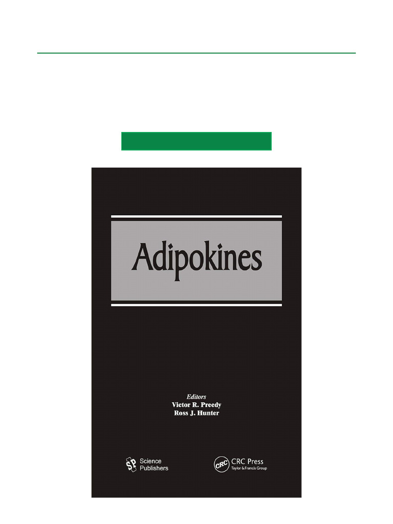Adipokines 1st Edition DOCX PDF Download | PDF | Cell Biology | Biochemistry