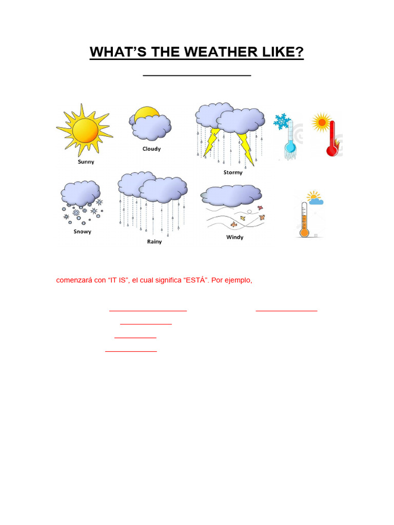 Actividad N°9-THE WEATHER | PDF