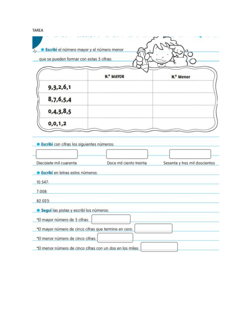 Tarea1 Mate 4to | PDF