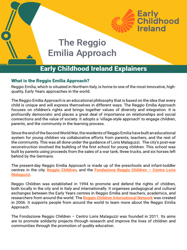 Explainers ReggioEmilia | PDF | Cognition | Teaching