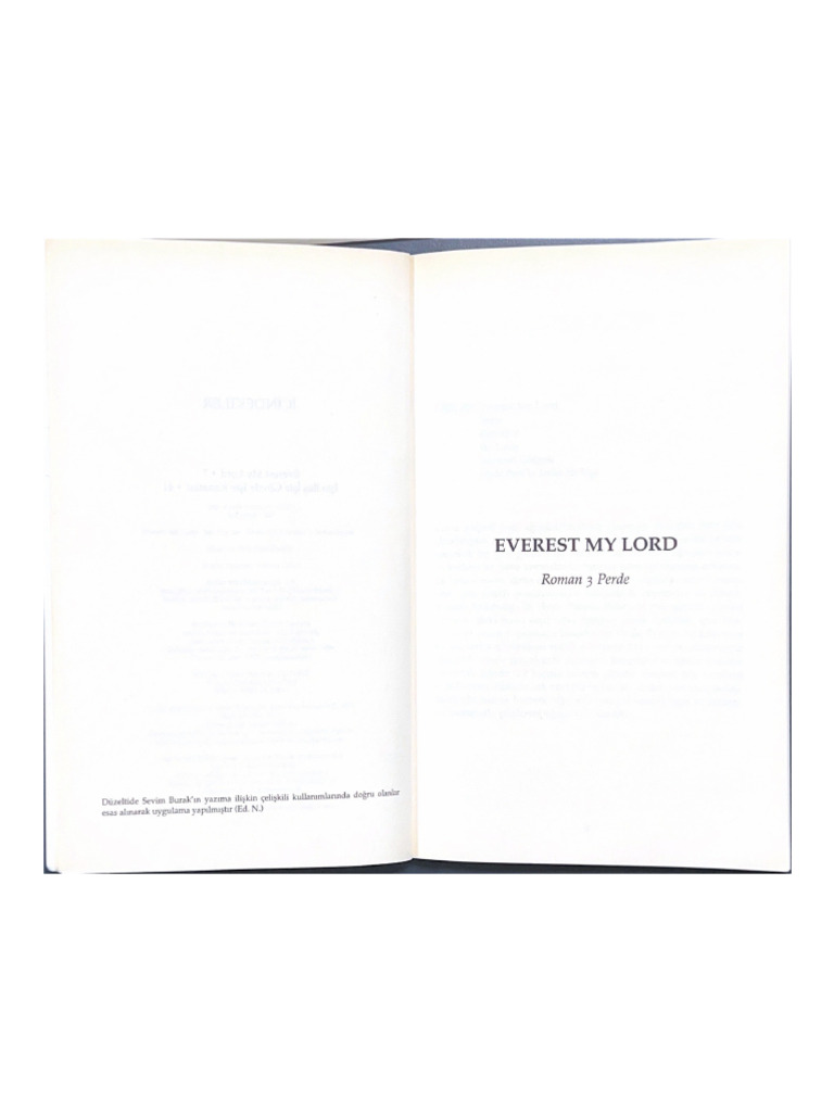 Everest My Lord - Sevim Burak | PDF