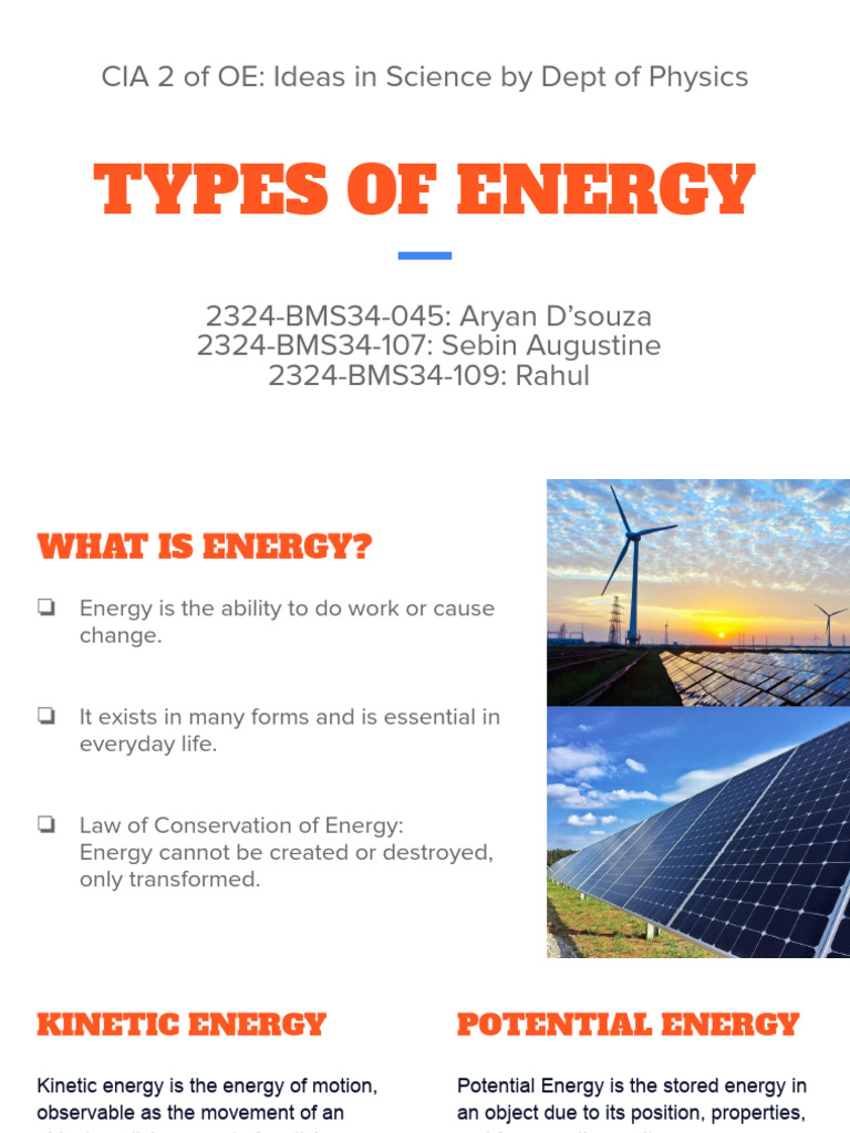 Types of Energy | PDF