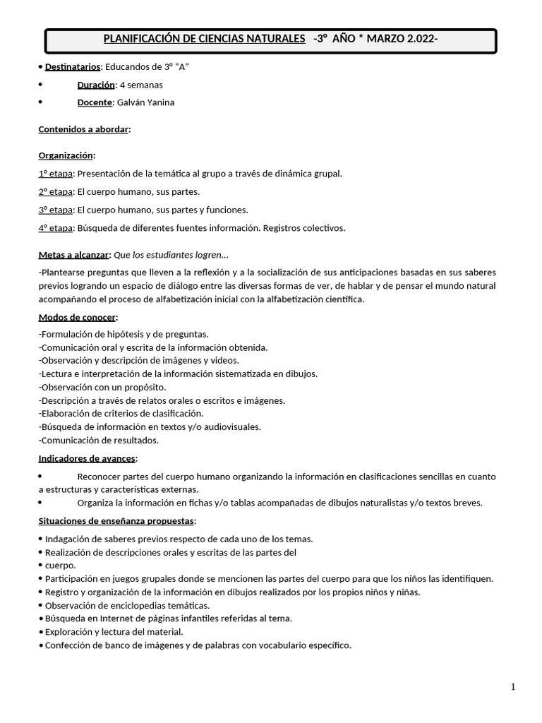 Secuencia CsNat Marzo | PDF | Literatura