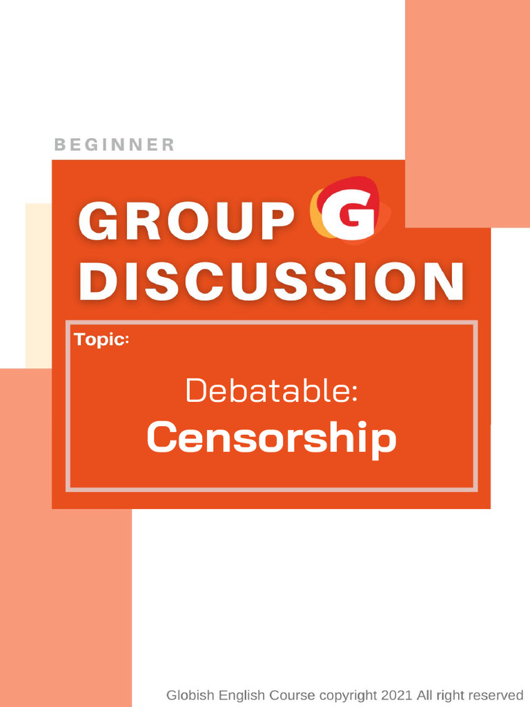 Debatable Censorship - Beginner | PDF | Censorship | Optimism