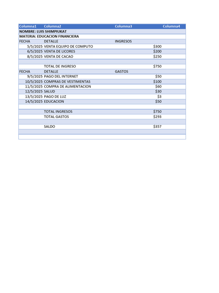 Deber 3 Ejercicio | PDF