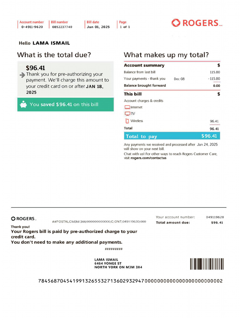 Lama Ismail Canada Bill | PDF