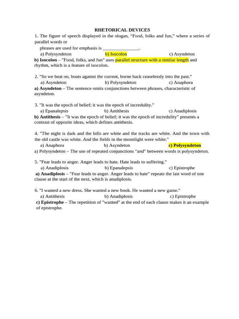 Rhetorical Devices and Dramatic Structure | PDF | Cinderella