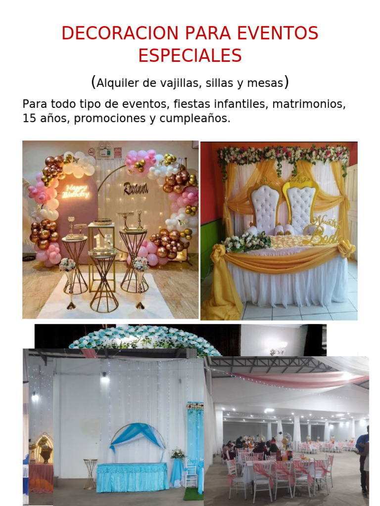 Decoracion para Eventos Especiales | PDF