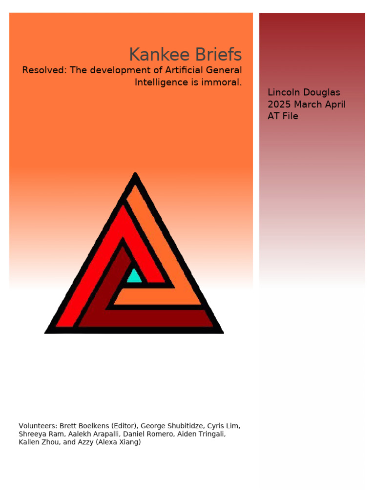 Kankee Briefs (2024-2025) - AGI at File | PDF | Artificial Intelligence ...