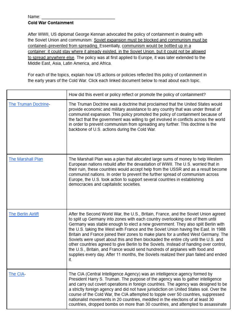 _8.2 Containment_Korean War (1) | PDF | Containment | Cold War