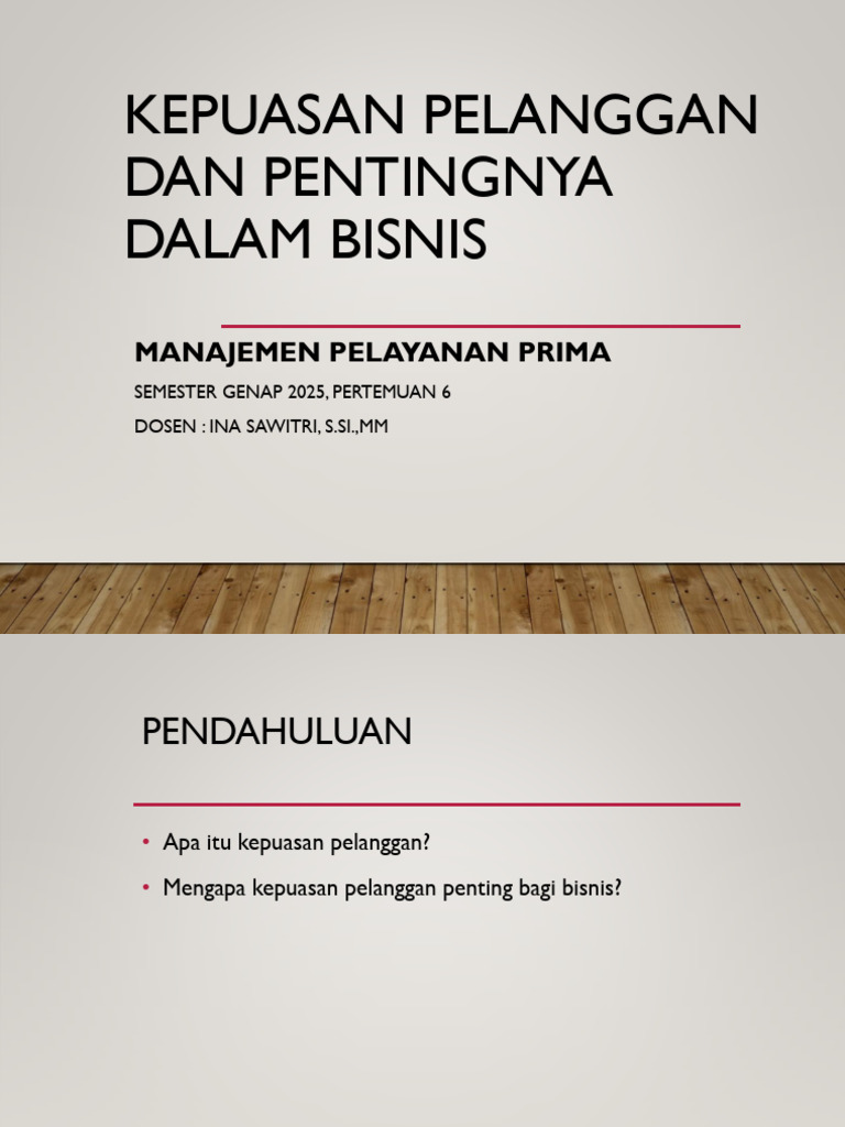 Kepuasan - Pelanggan | PDF