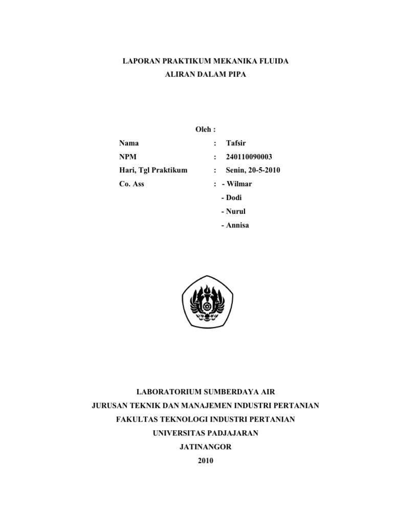 Laporan Praktikum Mekflu 4 | PDF