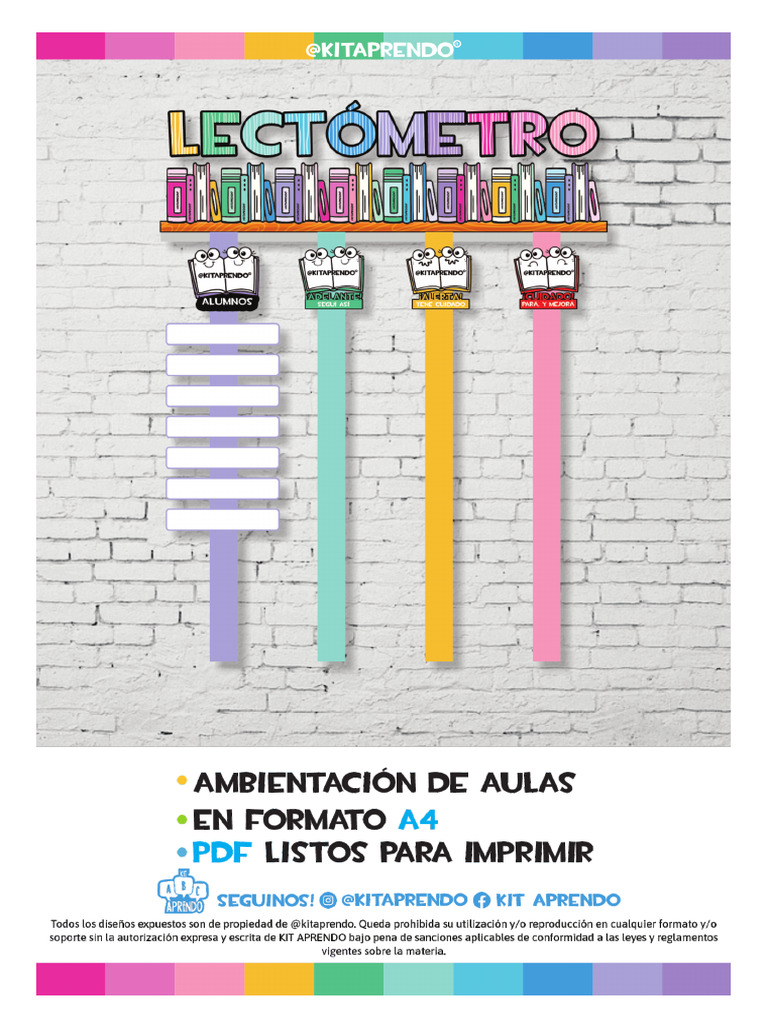 RINCÓN de LECTURA Lectómetro @kitaprendo2025 | PDF