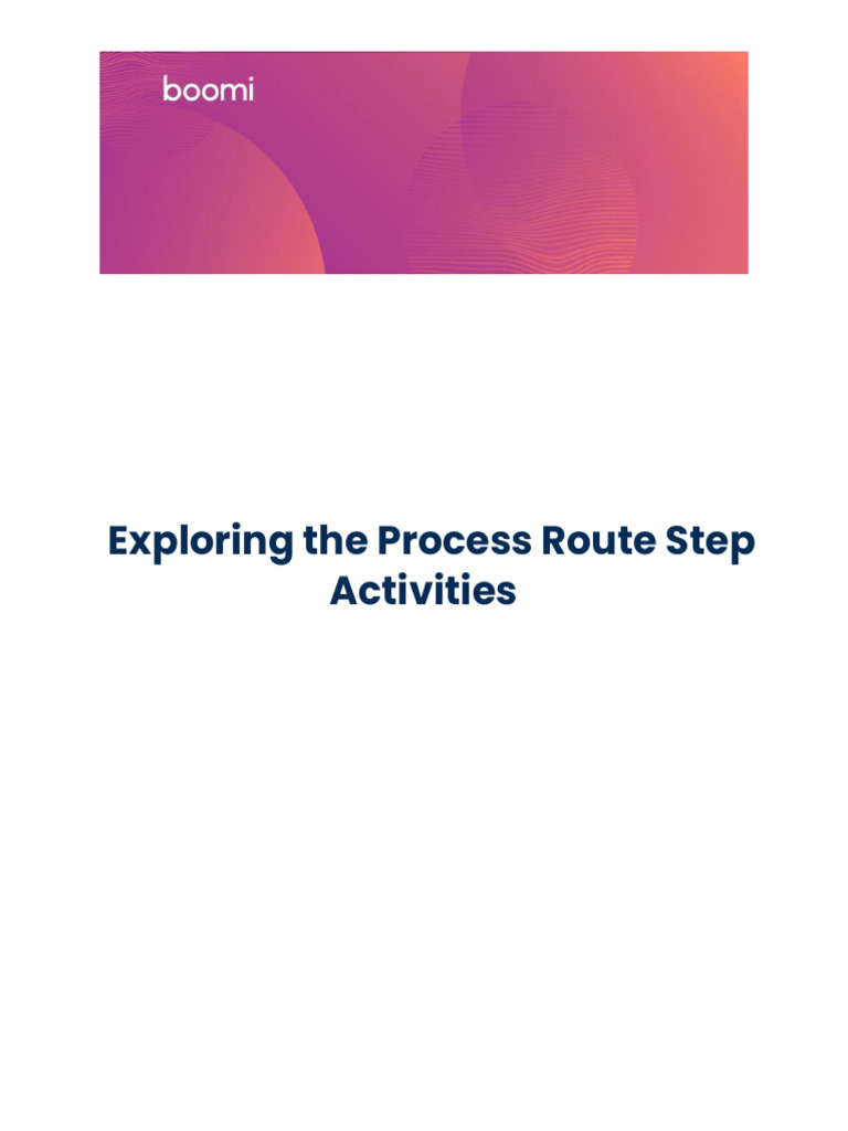 Exploring The Process Route Step Activities v04.2025 | PDF | Parameter (Computer Programming ...