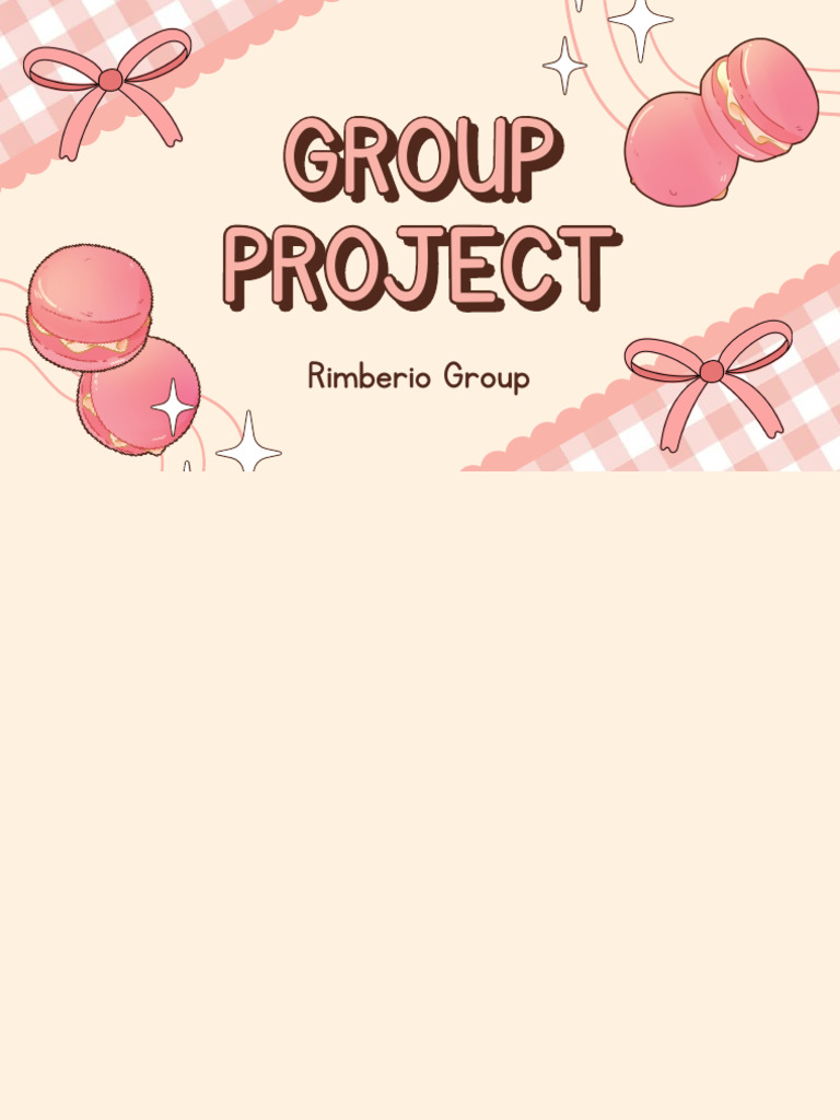 Pink Colorful Cute Illustrative Group Project Presentation - 20250504 ...