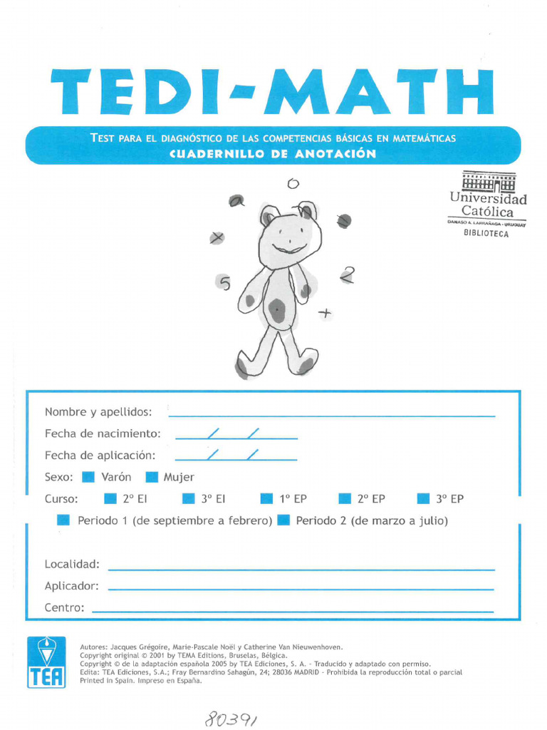 protocolo tedi math | PDF
