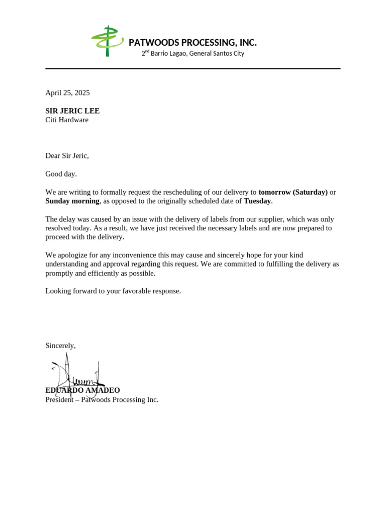 Letter | PDF