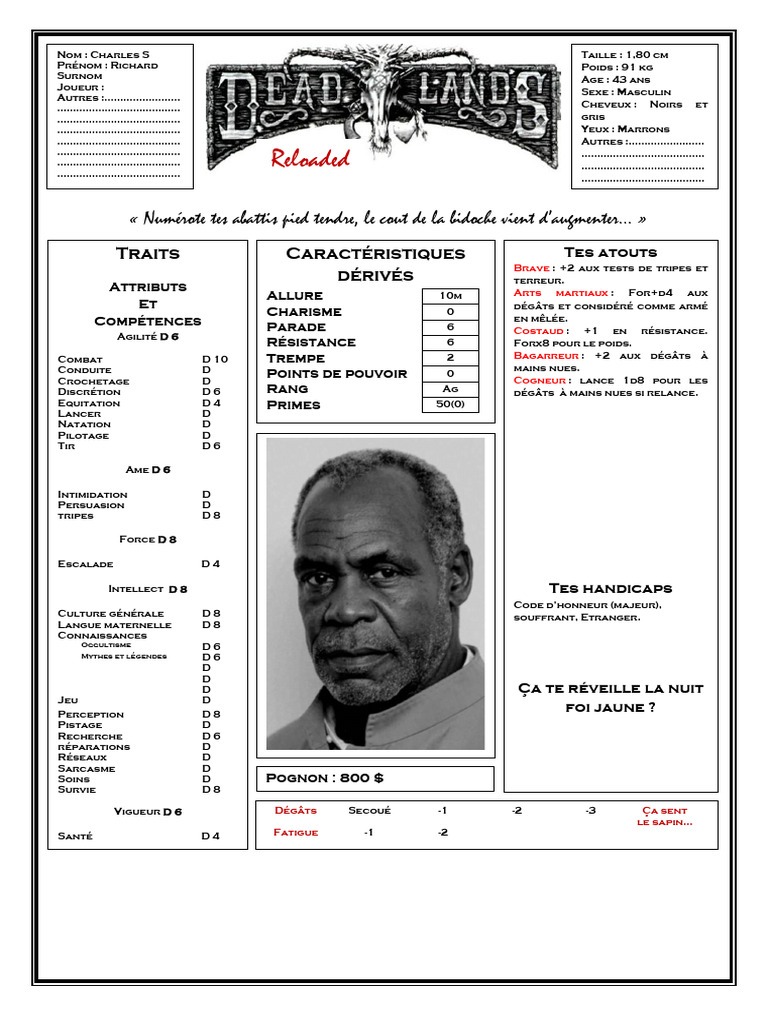 Feuille de Personnage v1 - Richard S-Charles pdf-2 | PDF
