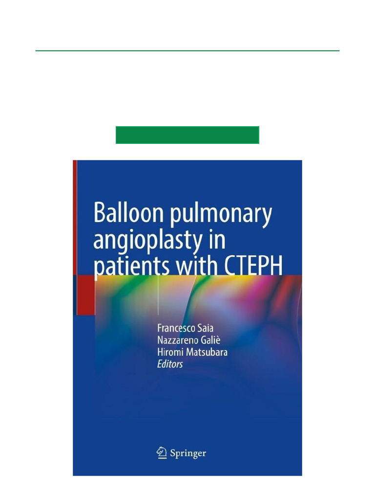 Balloon Pulmonary Angioplasty in Patients With CTEPH Digital DOCX ...