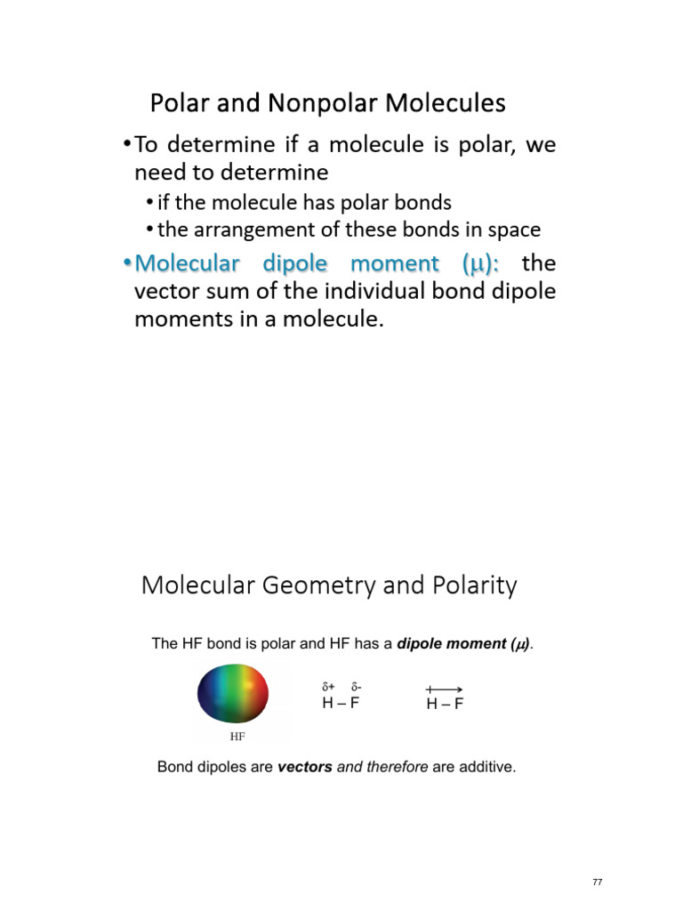 Part 2 Bonding CHE 1000 | PDF | Chemical Polarity | Molecular Orbital