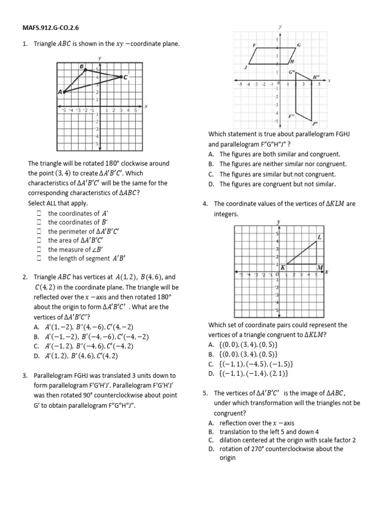 Geometry Final Study Guide 2016 Part 7 | PDF | Geometry | Euclid