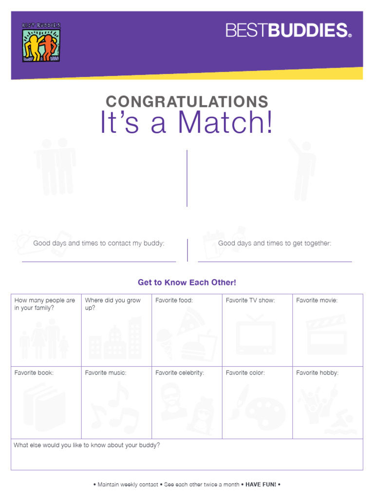Buddy Pair Match Sheet | PDF