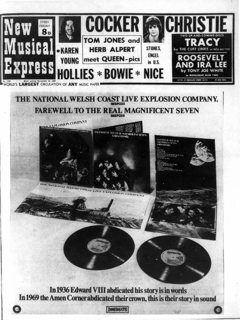 New Musical Express 1969-11-15 OCR | PDF | Recording | Manufactured Goods