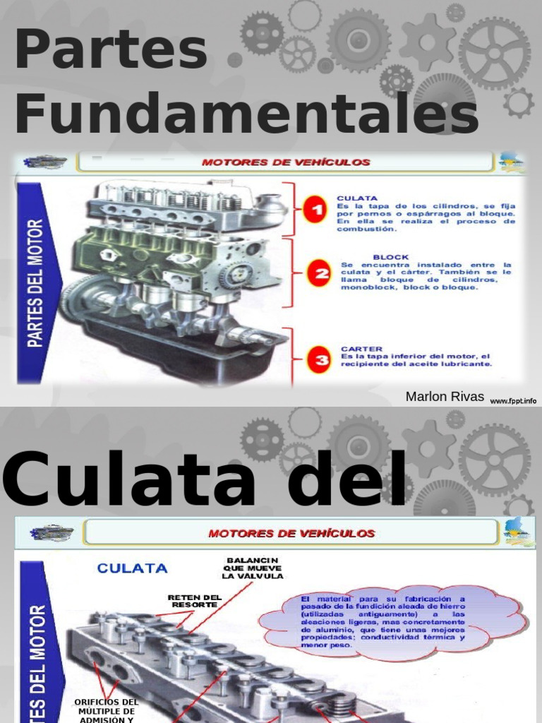 Partes Del Motor (Exposición) | PDF | Distribuidor | Partes de vehículo