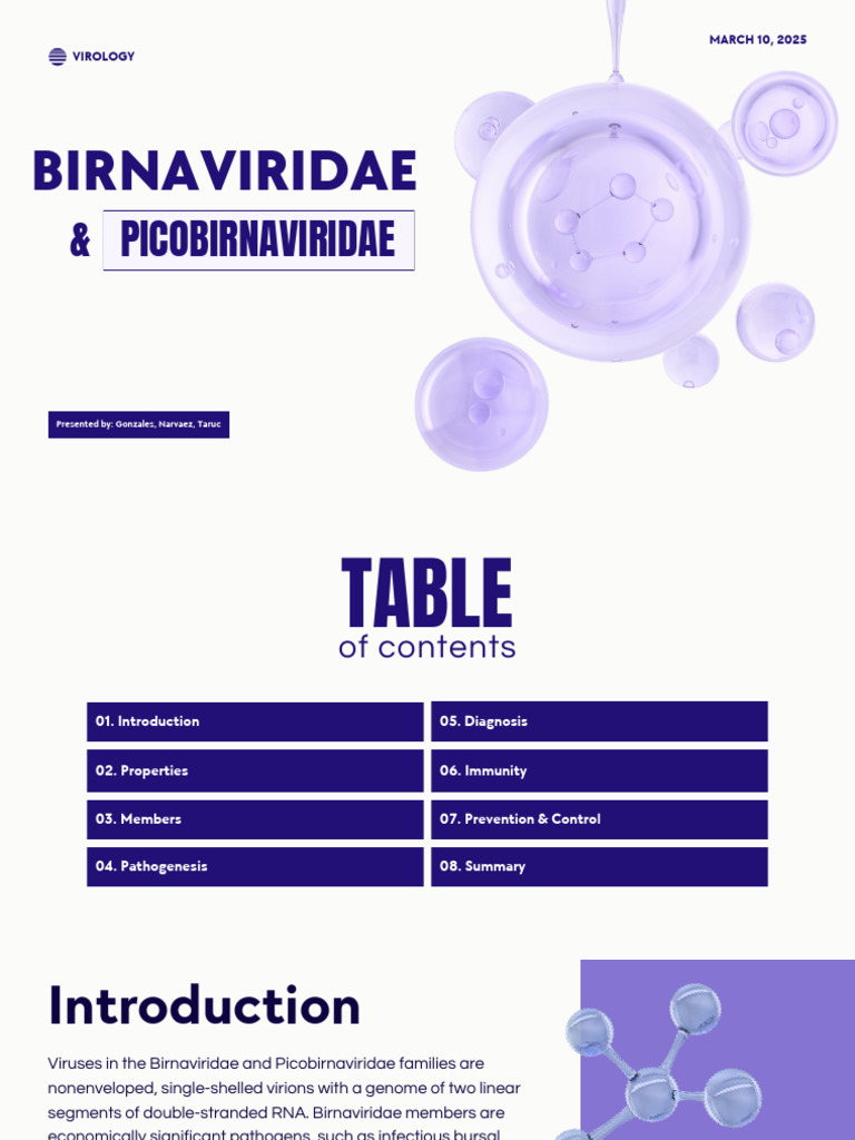 Birnaviridae & Picobirnaviridae | PDF | Virus | Infection