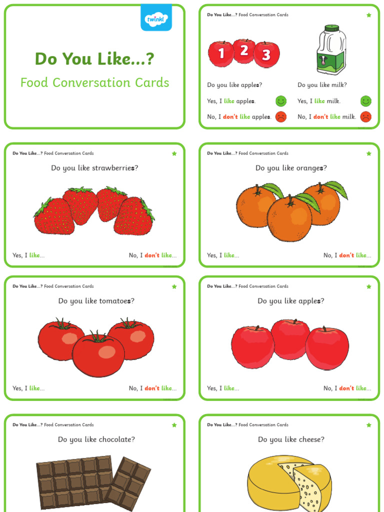 Do You Like Conversation Cards | PDF | Asian Cuisine | Food And Drink