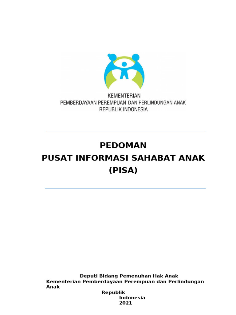 PEDOMAN DAN BORANG PISA FINAL-2 | PDF