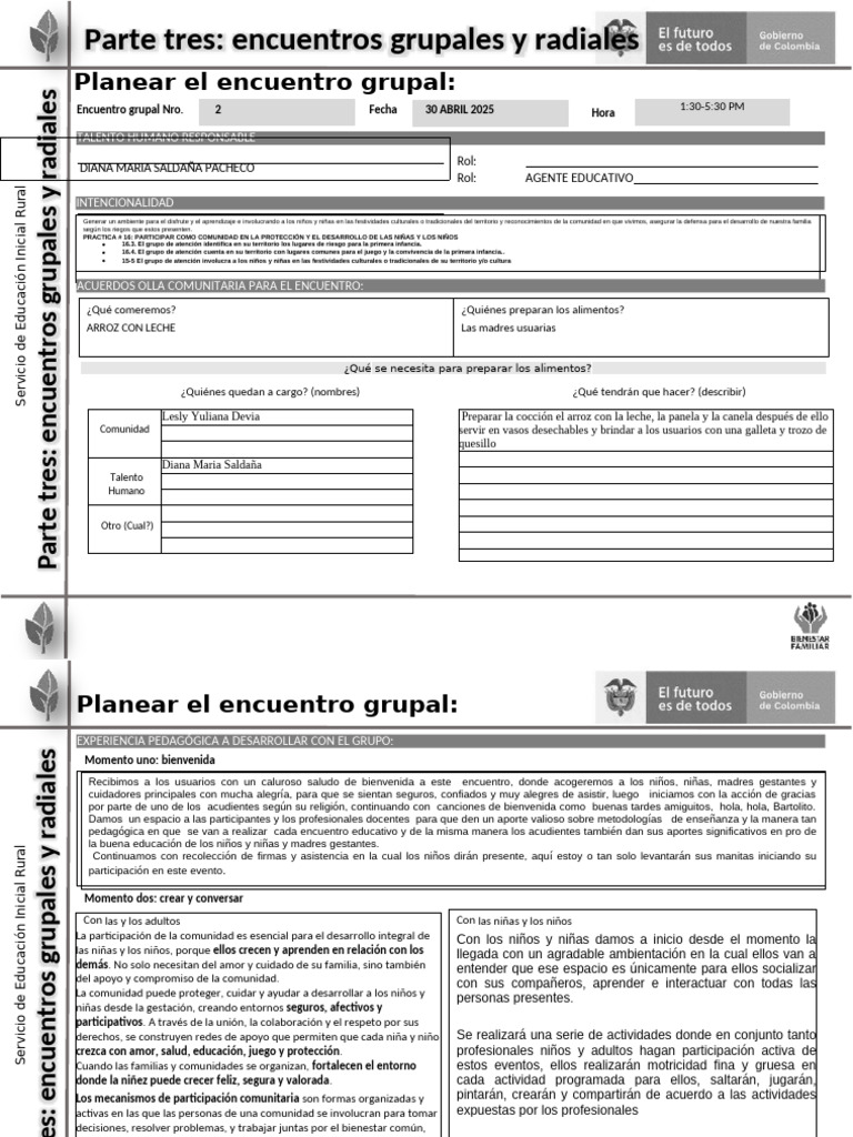 Practica 16 ICBF | PDF | Educación de la primera infancia | Sicología