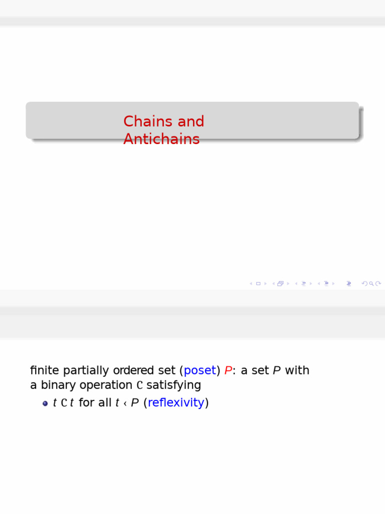 Antichains and Chains in Posets | PDF | Mathematical Concepts ...
