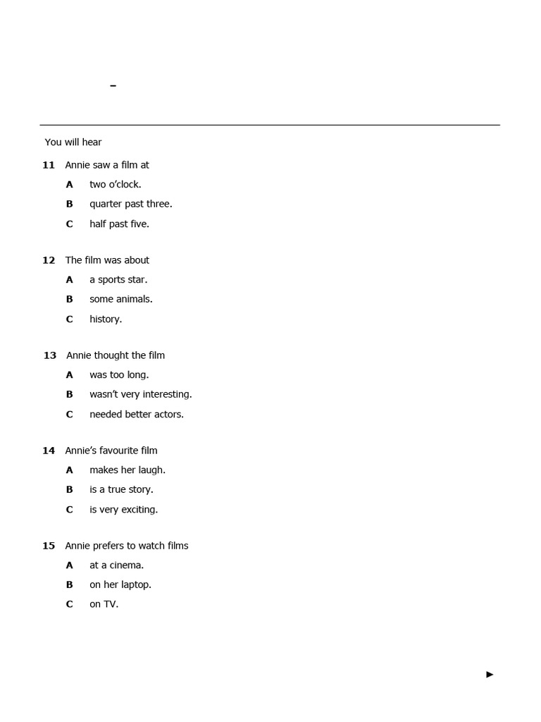 Listening Comprehension Exercises | PDF