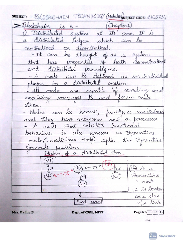 Blockchain Module1 Notes | PDF