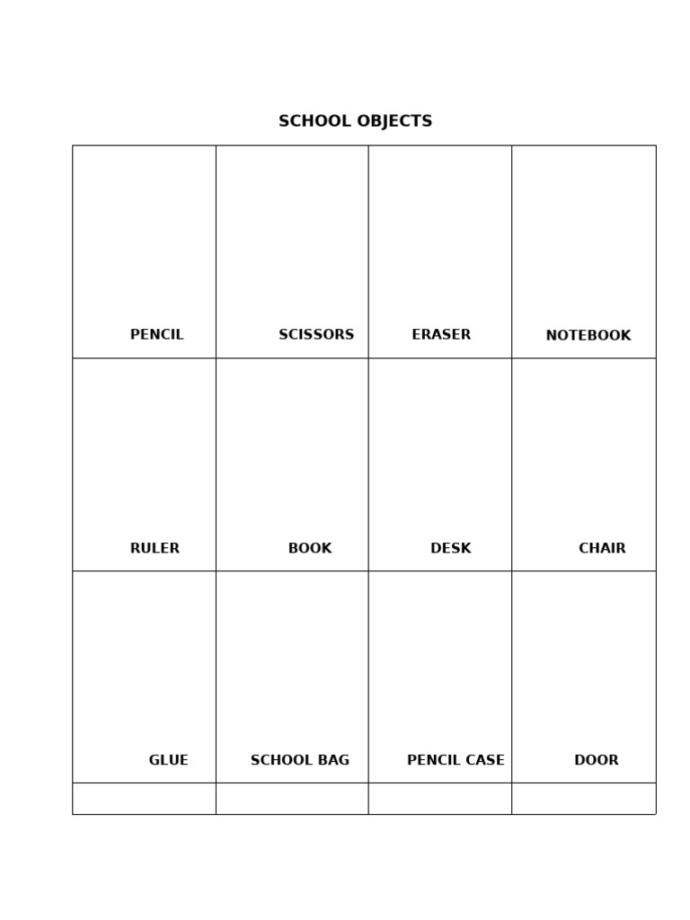 School Objects | PDF