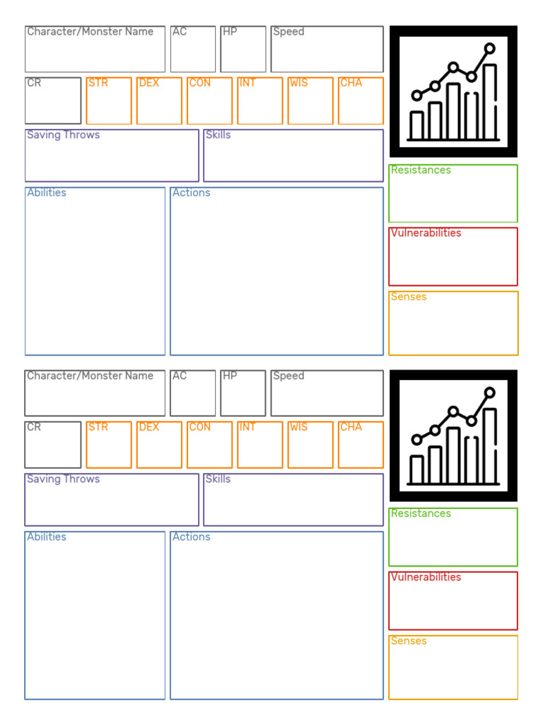 Monster or NPC Statistics (Quick) | PDF