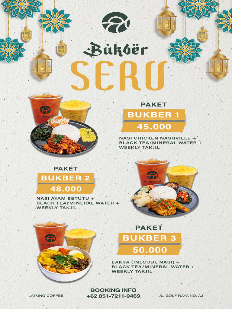 Menu Paket Bukber Layung Coffee | PDF