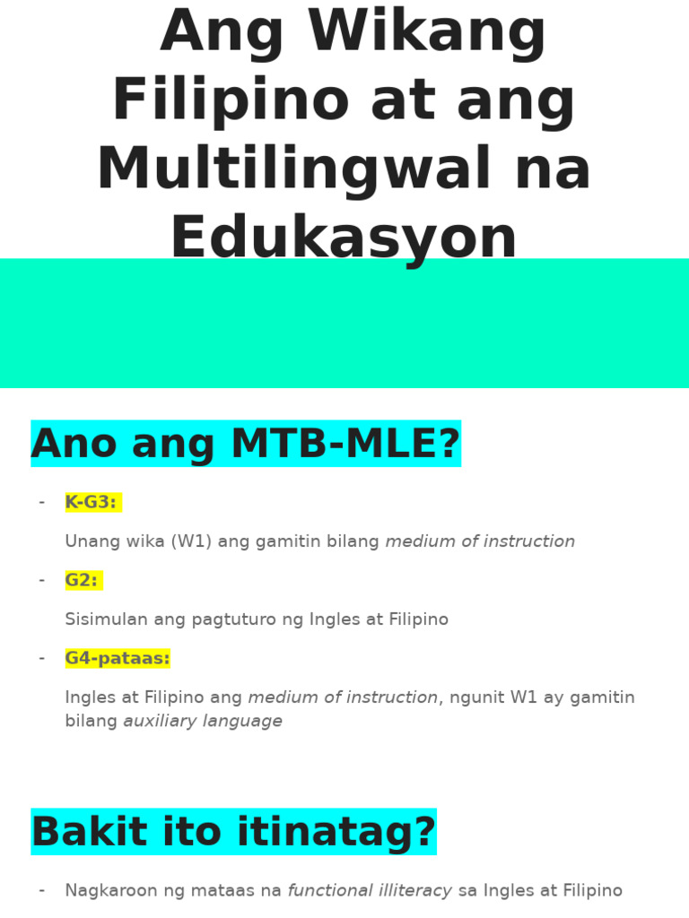 MTB Mle | PDF