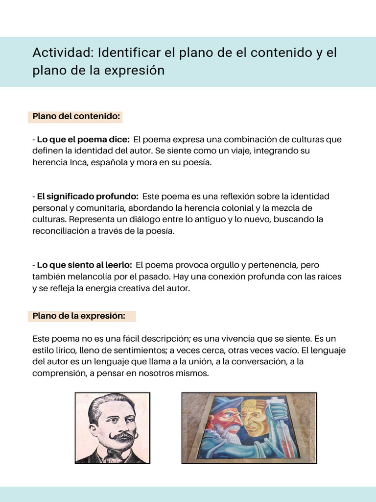 Identidad y Cultura en un Poema | PDF