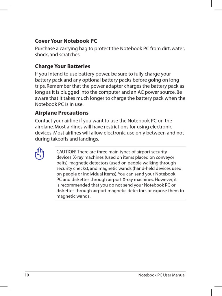 Asus Notebook Manual - 10 | PDF